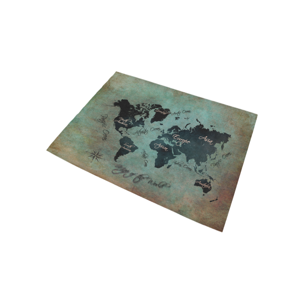 world map Area Rug 5'3''x4' | ID: D1527118