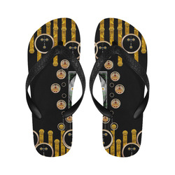 Crypt of the devilish dead skull Flip Flops for Men/Women (Model 040 ...