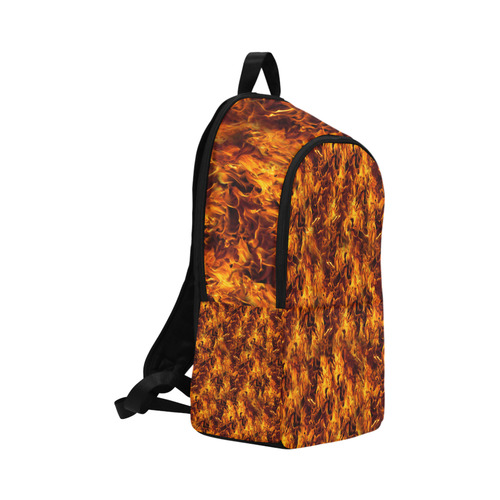 Flaming Fire Pattern Fabric Backpack for Adult (Model 1659) | ID: D1561334