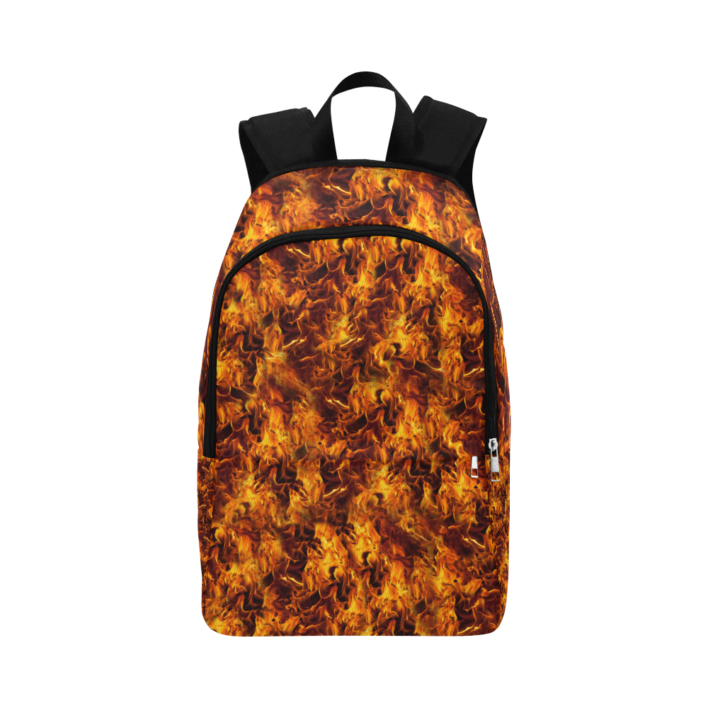 Flaming Fire Pattern Fabric Backpack for Adult (Model 1659) | ID: D1561334