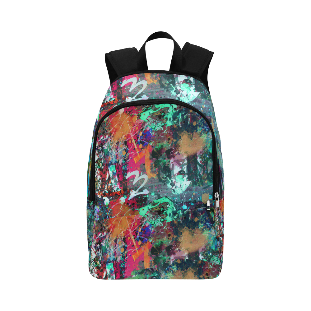 Graffiti Wall and Paint Splatter Fabric Backpack for Adult (Model 1659 ...