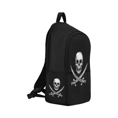 Skull and Cross Swords - Jolly Roger Pirate Fabric Backpack for Adult ...