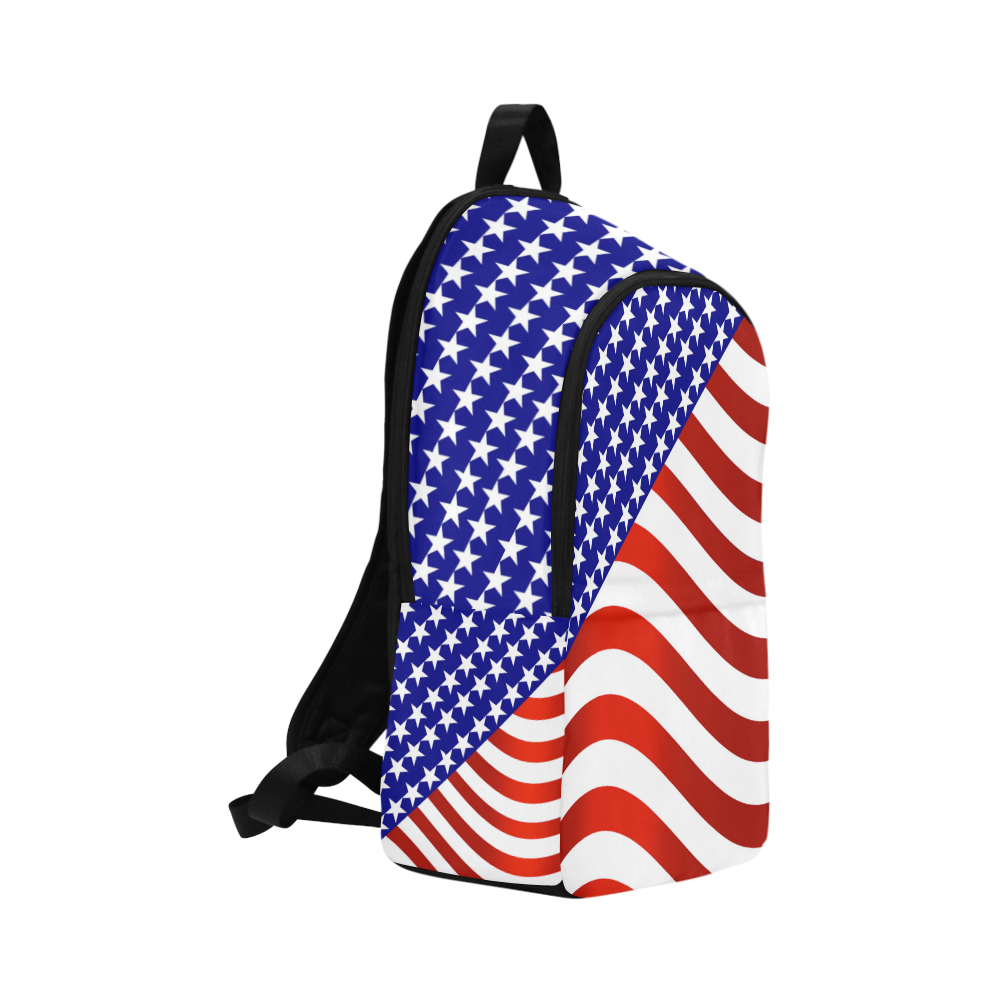 Patriotic USA American Flag Fabric Backpack for Adult (Model 1659) | ID ...