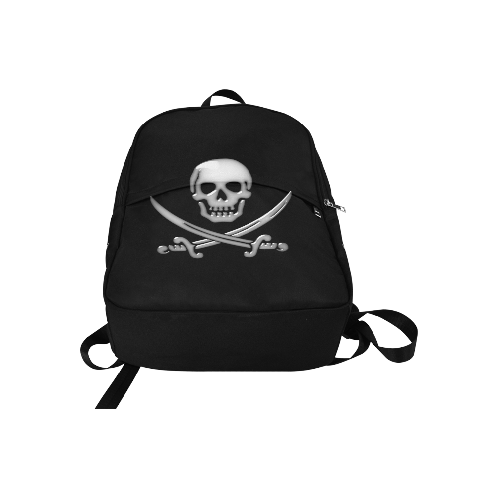 Skull and Cross Swords - Jolly Roger Pirate Fabric Backpack for Adult ...