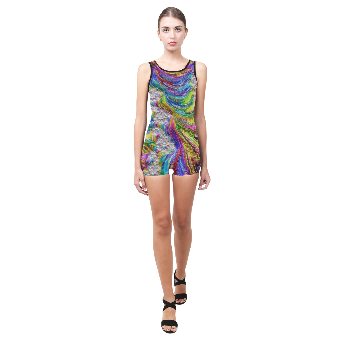 gorgeous Fractal 175 B by JamColors Classic One Piece Swimwear (Model ...