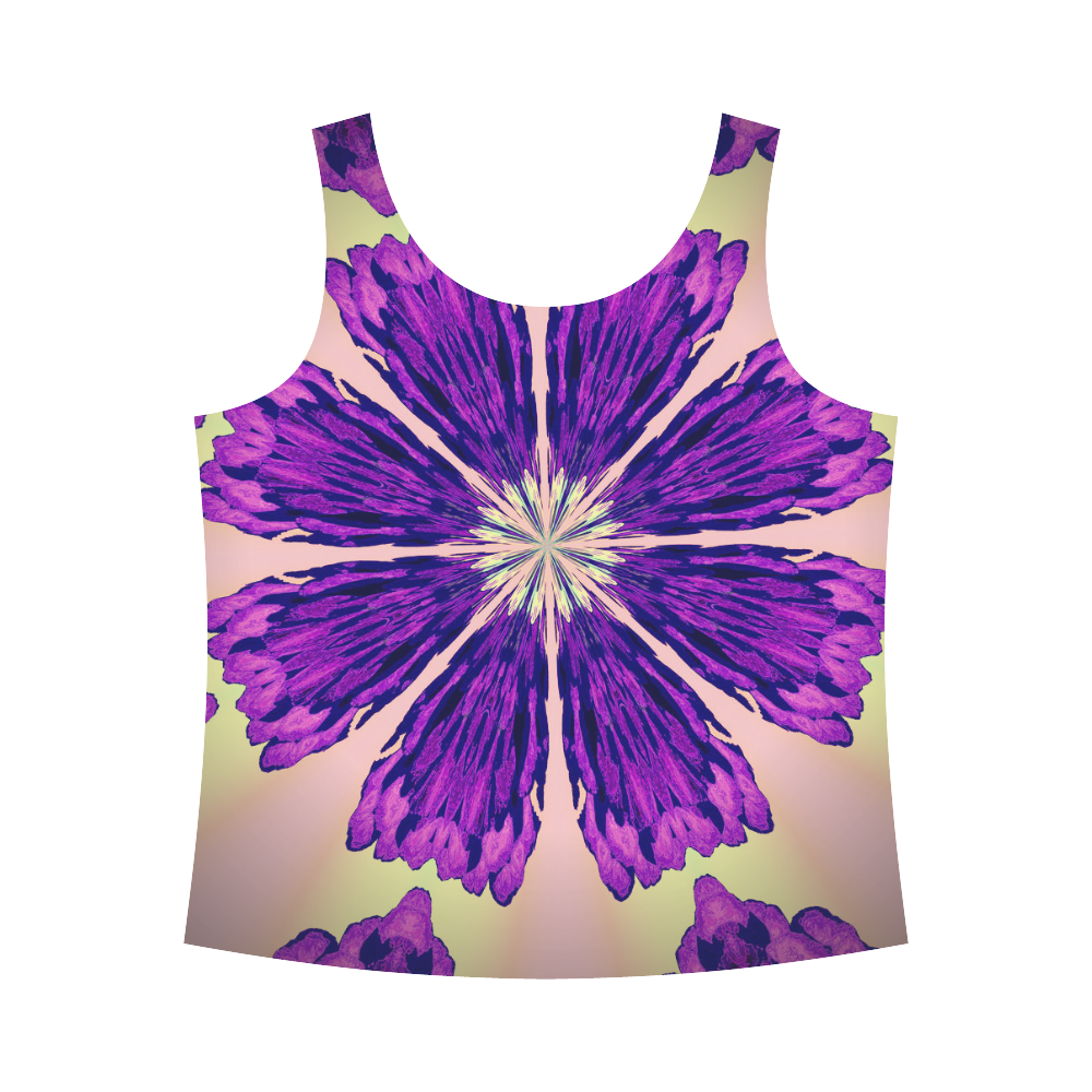 PURFLWR All Over Print Tank Top for Women (Model T43) | ID: D1618645