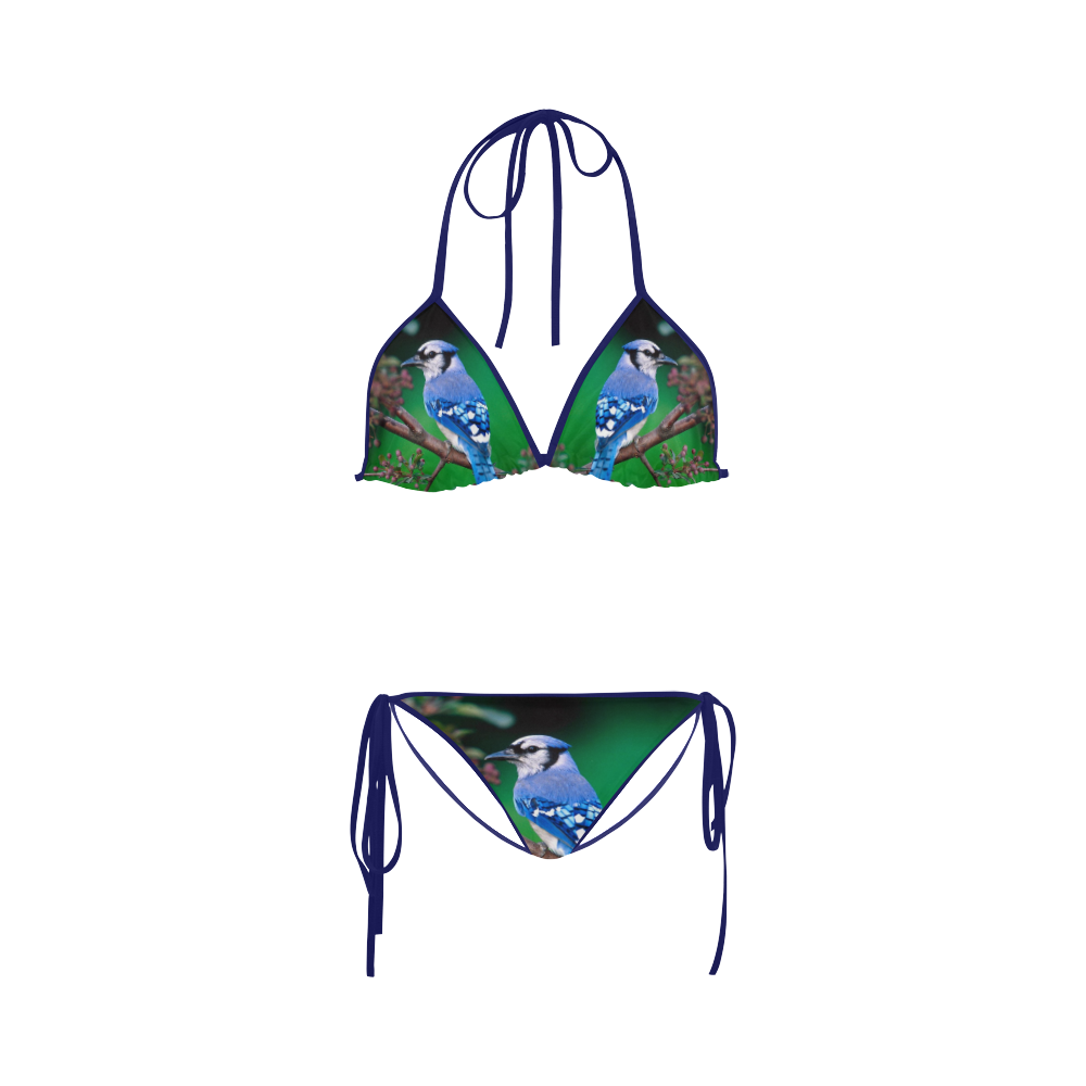 Beautiful blue bird Custom Bikini Swimsuit | ID: D1665075