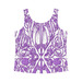 Lace Lilac All Over Print Tank Top for Women (Model T43) | ID: D1668480
