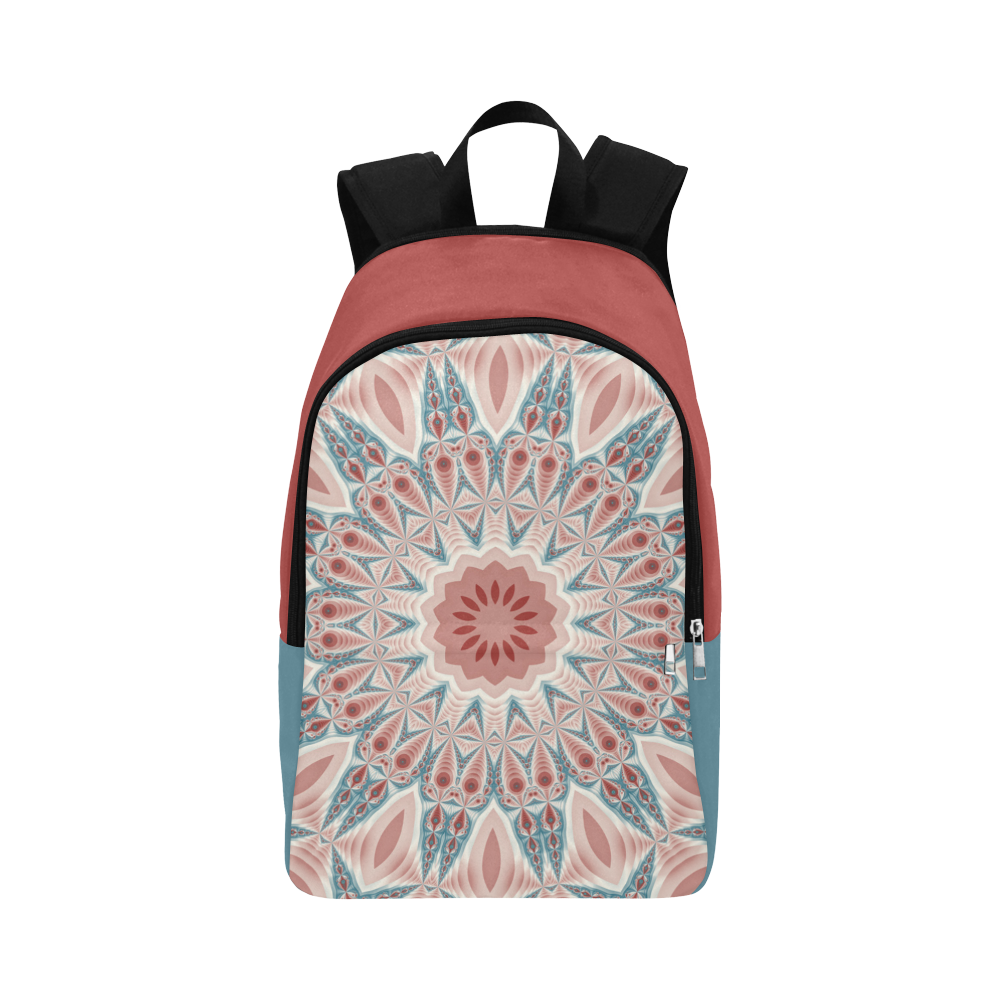 Modern Kaleidoscope Mandala Fractal Art Graphic Fabric Backpack for ...