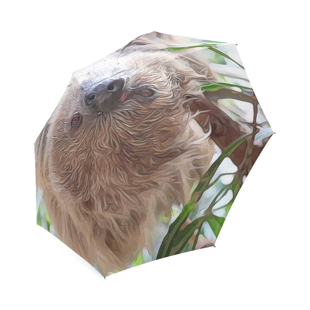 Cute Sloth in the tree by JamColors Foldable Umbrella (Model U01) | ID ...