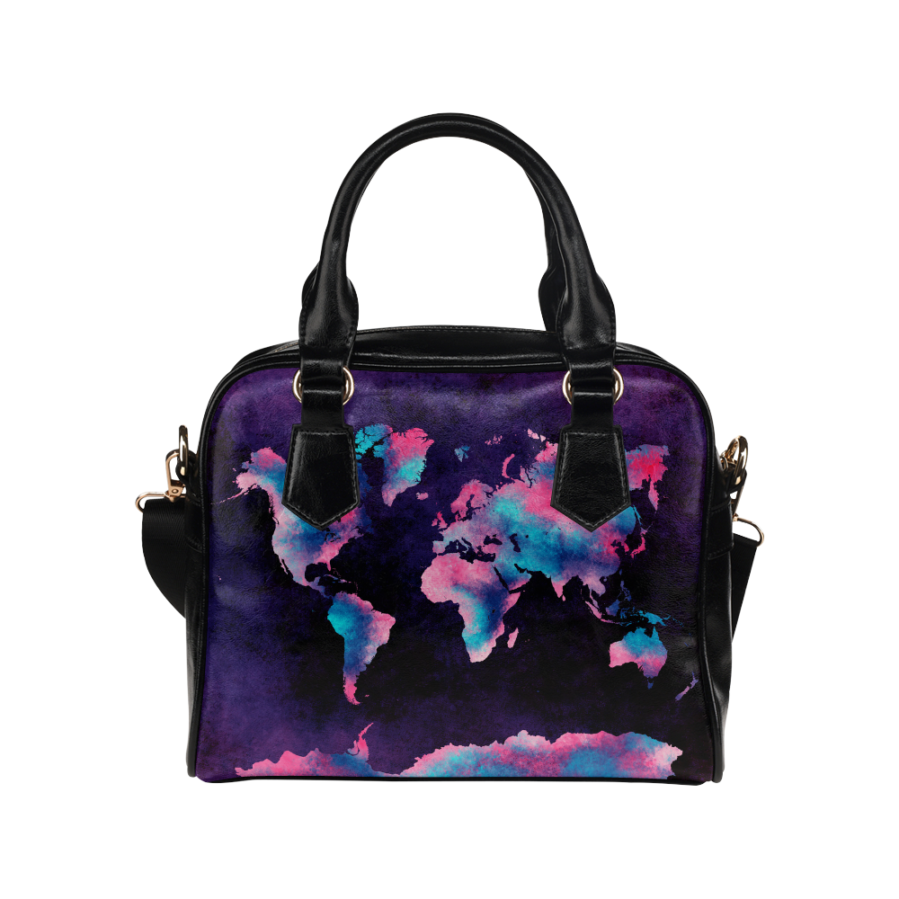 world map Shoulder Handbag (Model 1634) | ID: D1722579