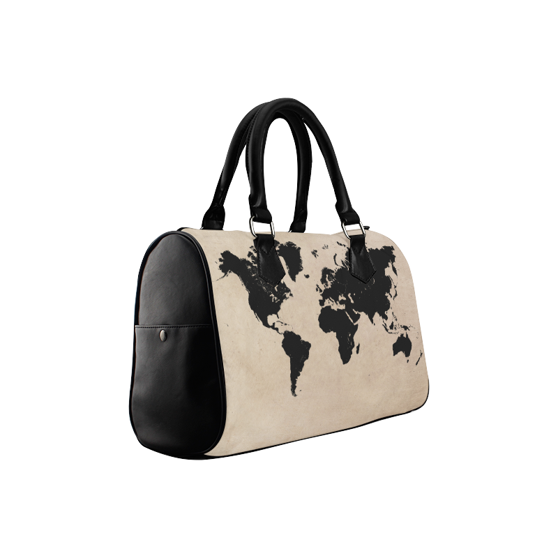 world map Boston Handbag (Model 1621) | ID: D1722522