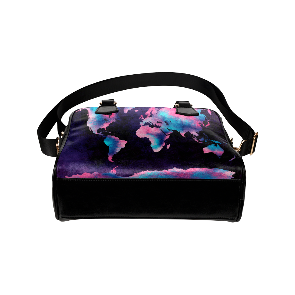 world map Shoulder Handbag (Model 1634) | ID: D1722579