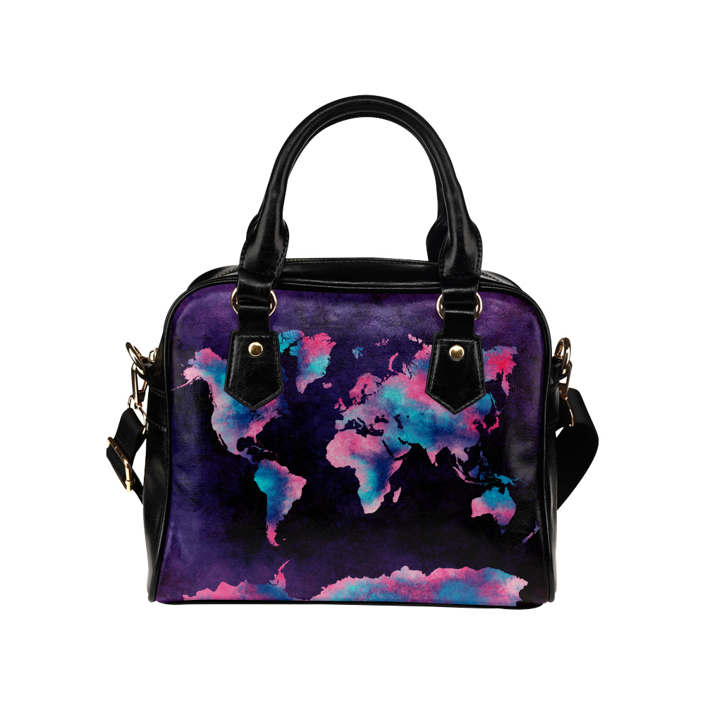 world map Shoulder Handbag (Model 1634) | ID: D1722579