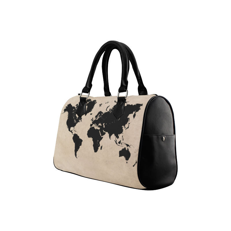world map Boston Handbag (Model 1621) | ID: D1722522