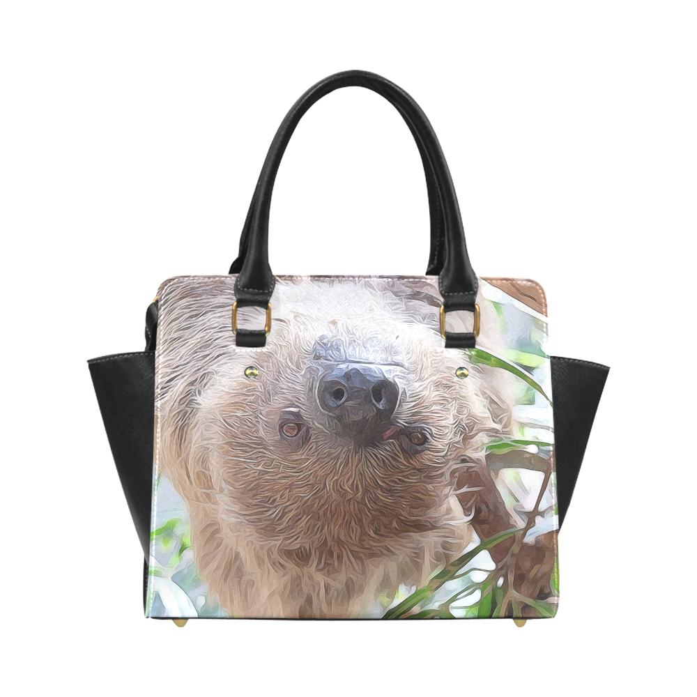 Cute Sloth in the tree by JamColors Classic Shoulder Handbag (Model ...