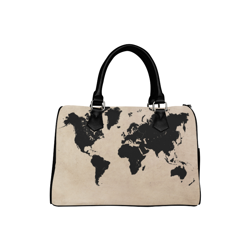 world map Boston Handbag (Model 1621) | ID: D1722522