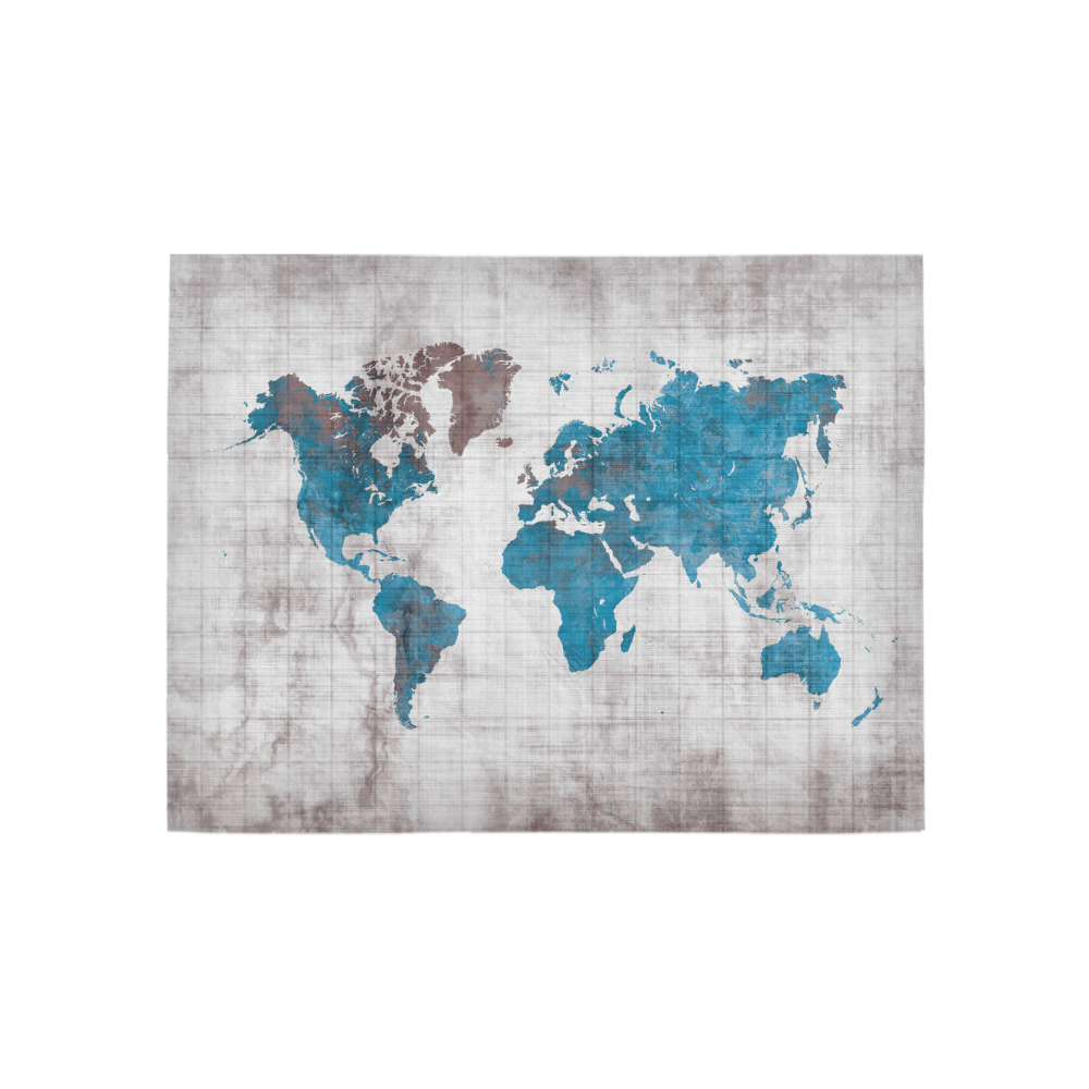 world map Area Rug 5'3''x4' | ID: D1728124