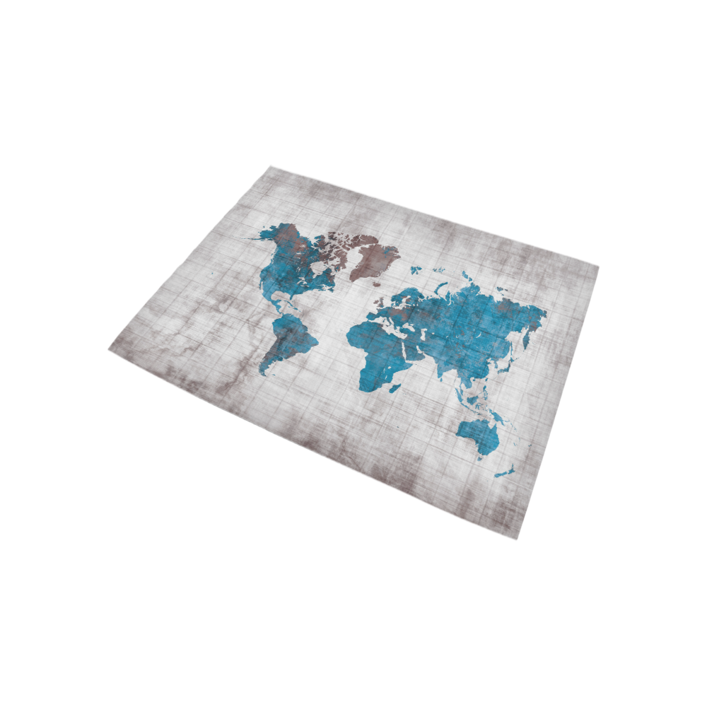 world map Area Rug 5'3''x4' | ID: D1728124