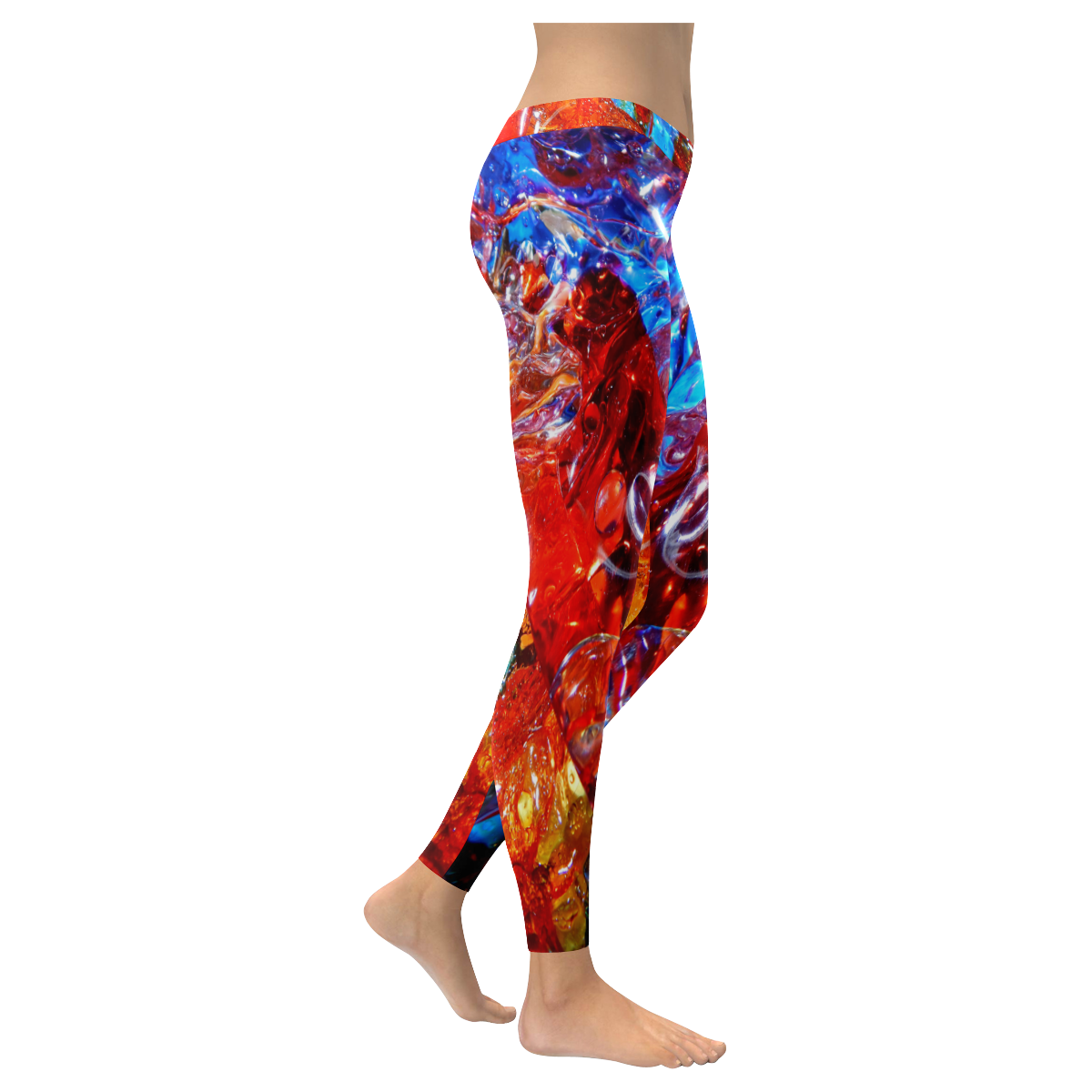 Liquid Abstract 0180-444 Women's Low Rise Leggings (Invisible Stitch ...