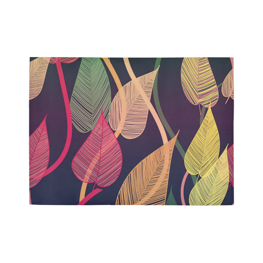 Colorful Autumn Leaves Area Rug7'x5' | ID: D1771487