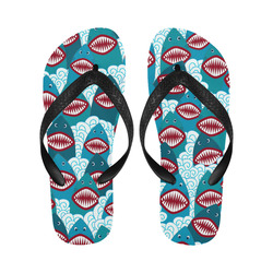 sharks! Flip Flops for Men/Women (Model 040) | ID: D1465776