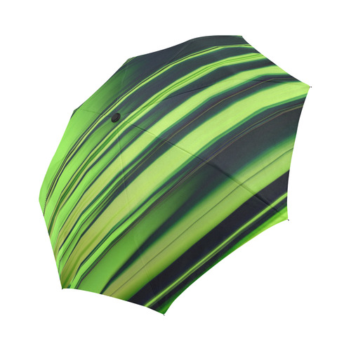 Diagonal Green/Black Abstract Auto-Foldable Umbrella (Model U04) | ID ...
