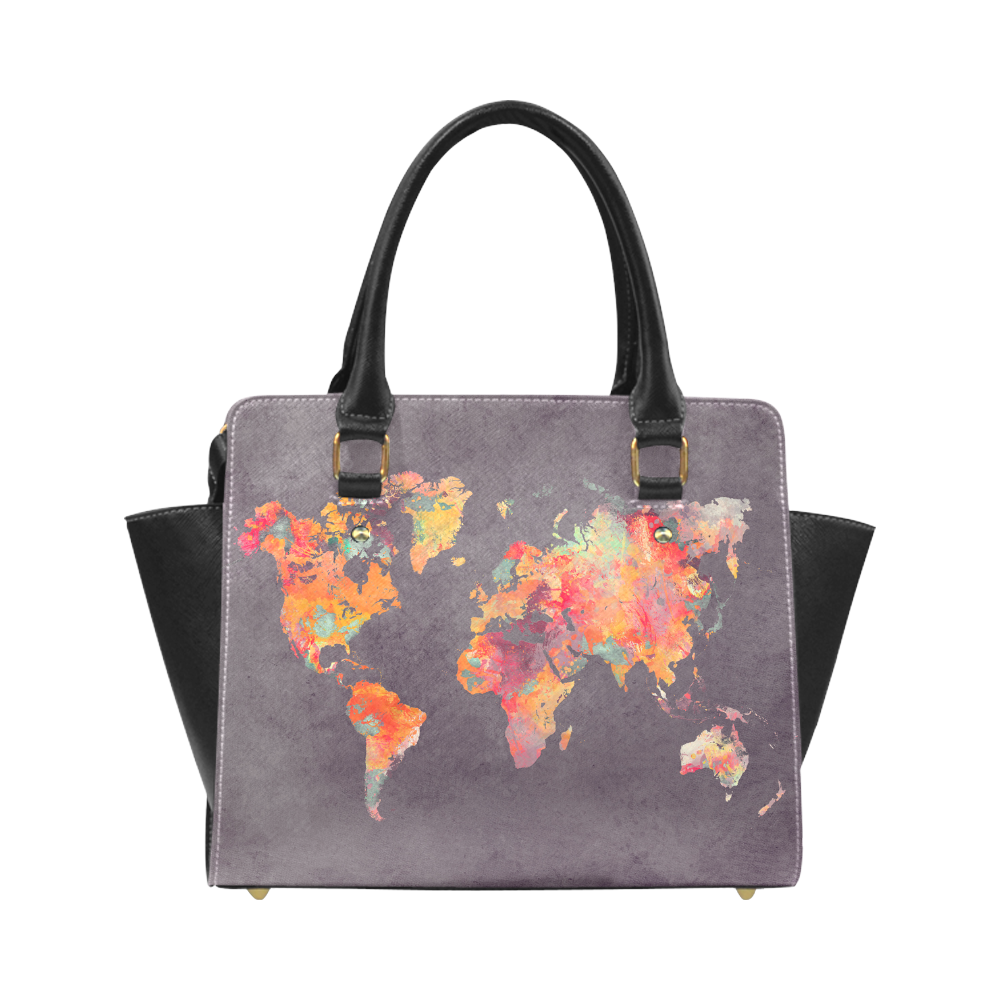 world map #world #map Classic Shoulder Handbag (Model 1653) | ID: D1861553