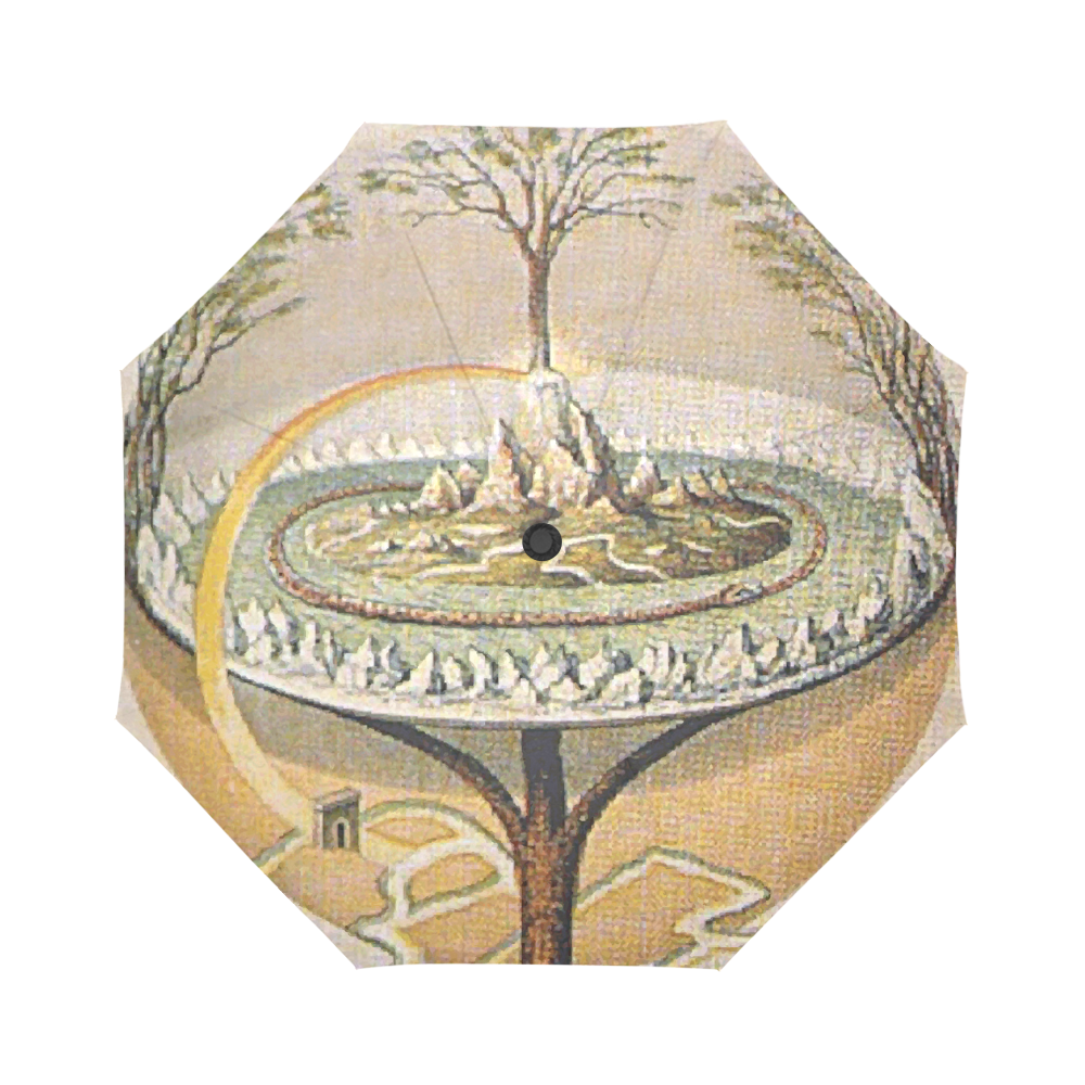 Yggdrasil Tree of Life Norse Mythology Auto-Foldable Umbrella (Model ...