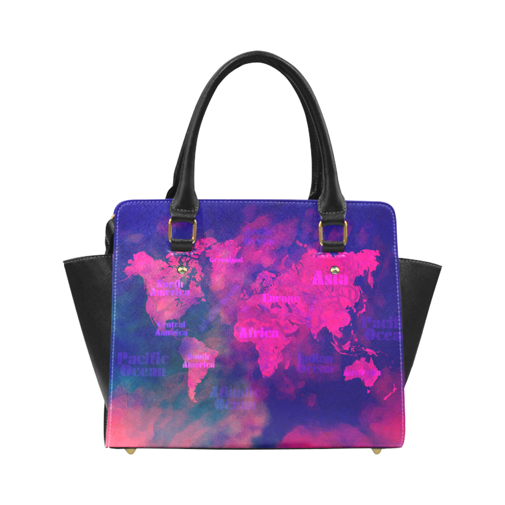 world map #world #map Classic Shoulder Handbag (Model 1653) | ID: D1861522