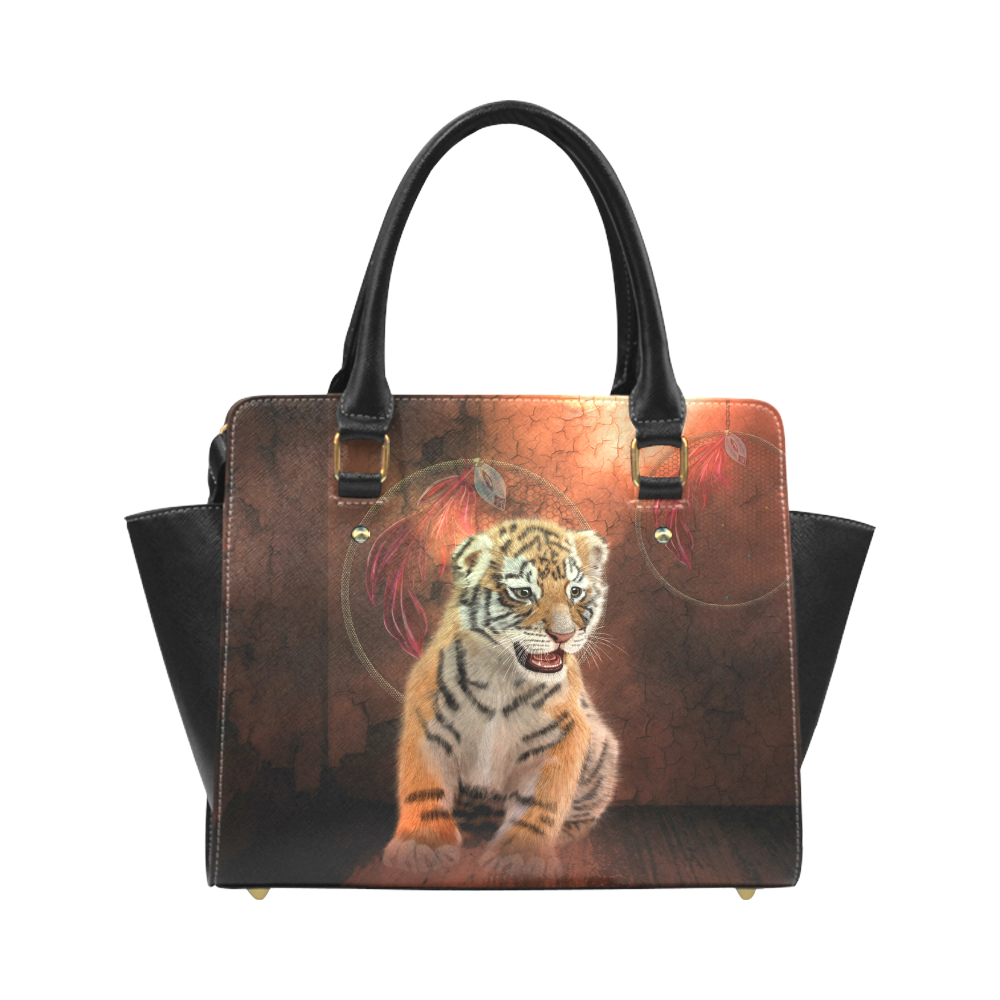 Cute little tiger Classic Shoulder Handbag (Model 1653) | ID: D1868756