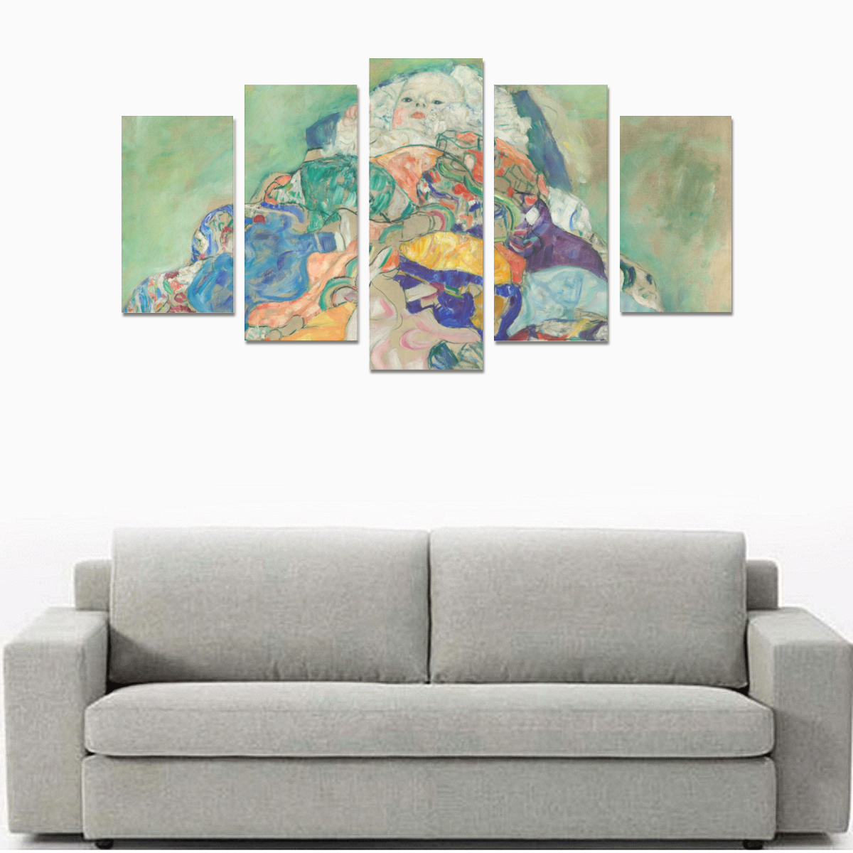 Baby by Gustav Klimt Canvas Print Sets A (No Frame) | ID: D1872304