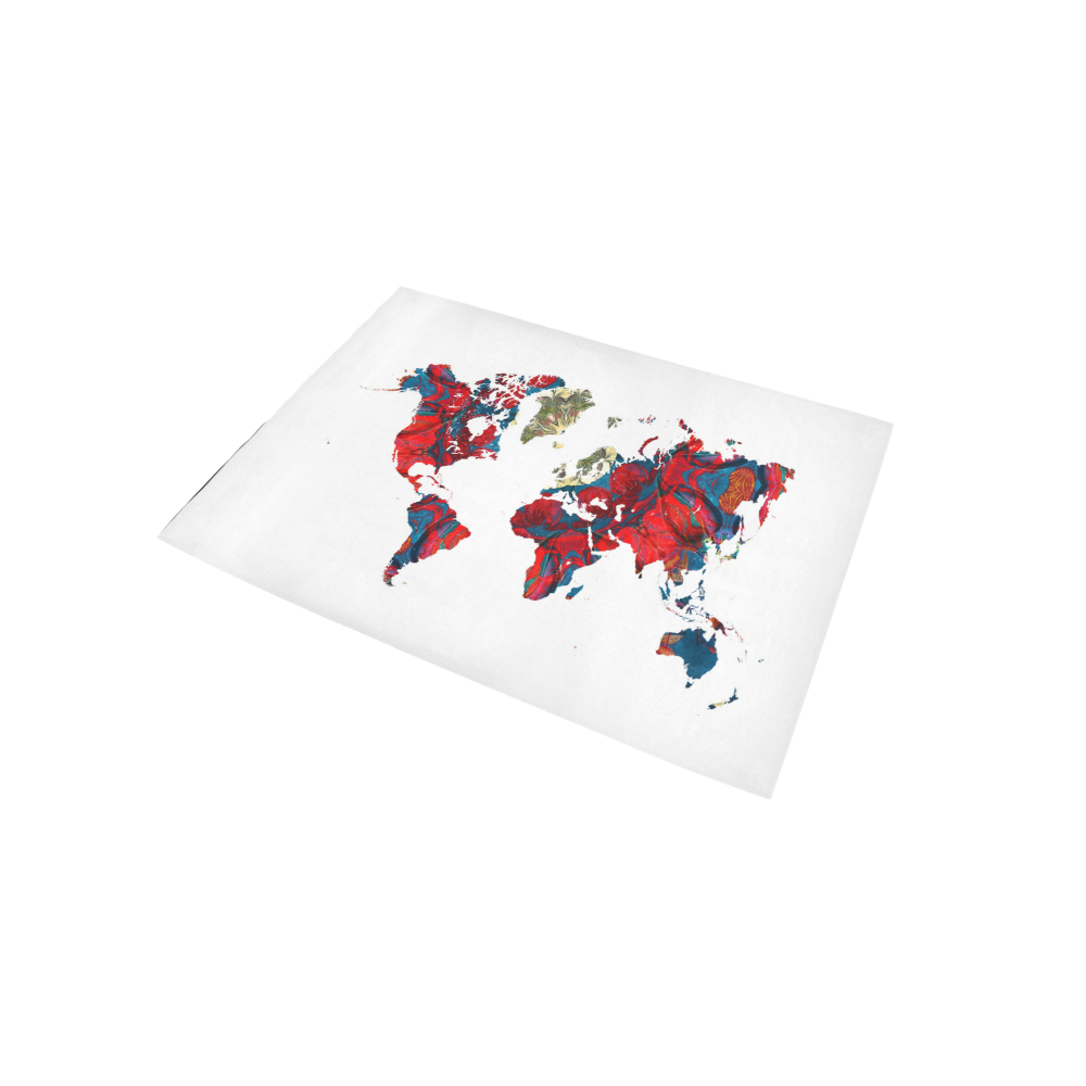 map of the world Area Rug 5'x3'3'' | ID: D1890668