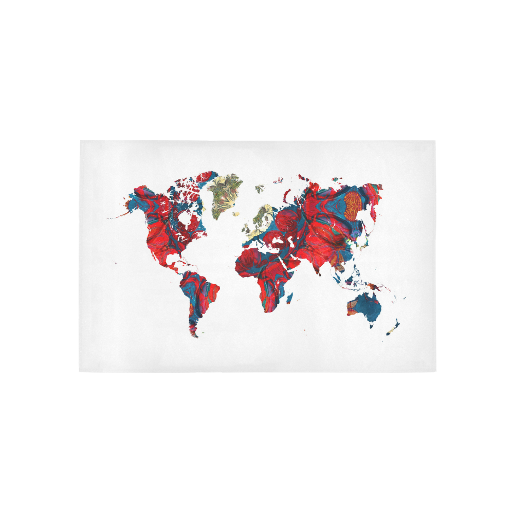 map of the world Area Rug 5'x3'3'' | ID: D1890668