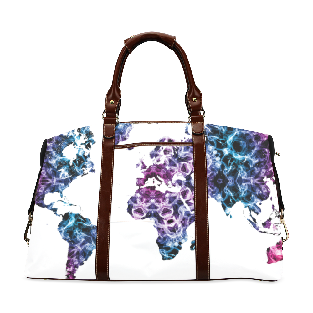 map of the world Classic Travel Bag (Model 1643) Remake | ID: D1890992
