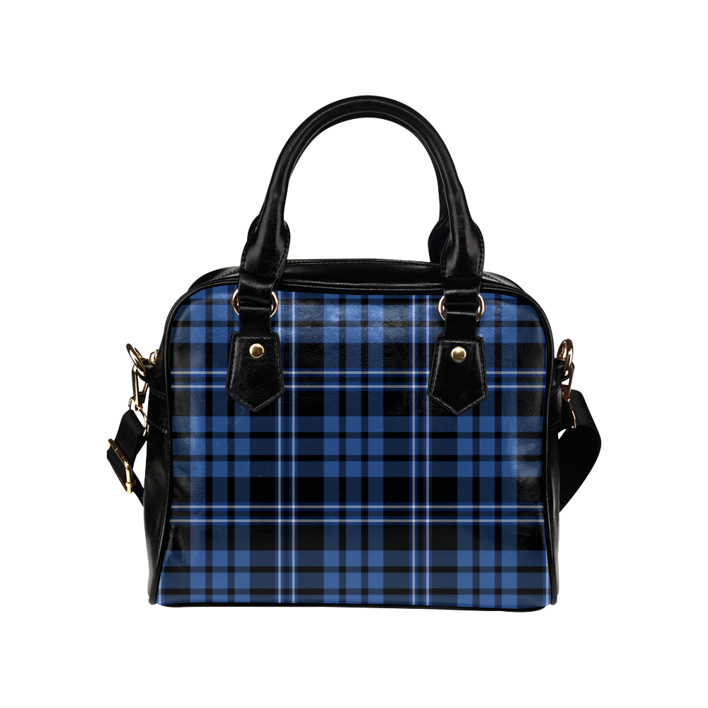 Classic Blue & White Scottish Tartan Plaid Pattern Shoulder Handbag ...