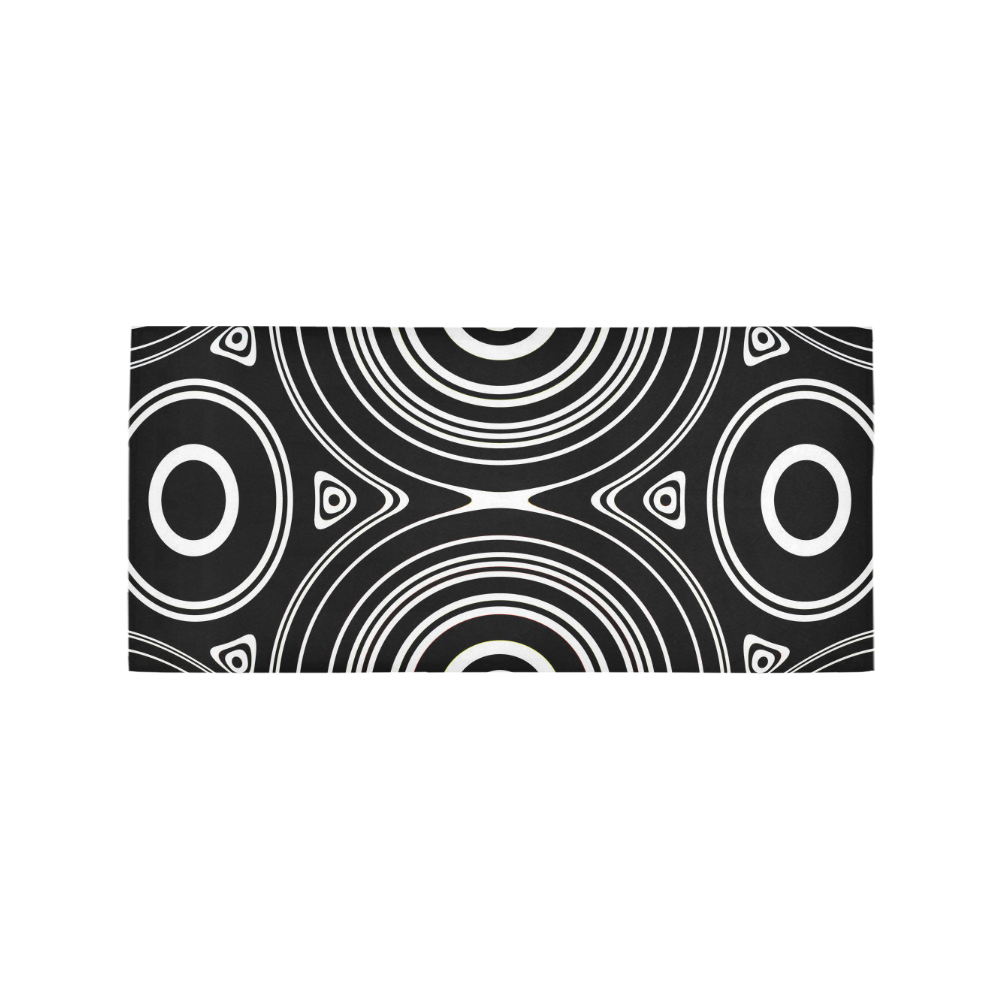 Concentric Circle Pattern Area Rug 7'x3'3'' | ID: D1891549