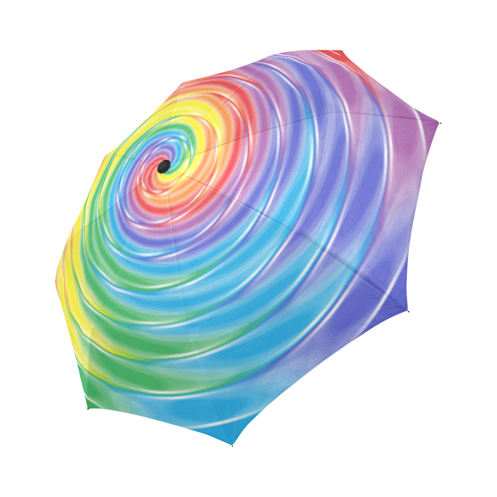 Spinning Rainbow Auto-Foldable Umbrella (Model U04) | ID: D1914094