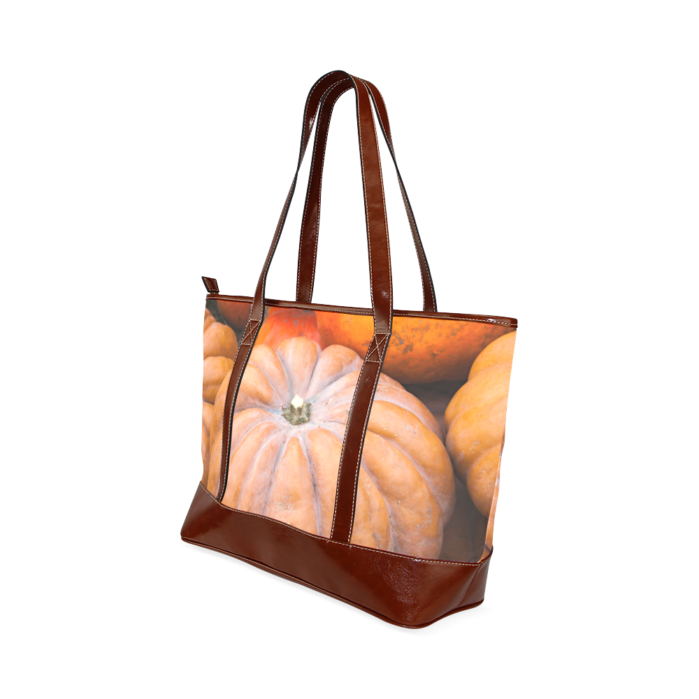 Pumpkin Halloween Thanksgiving Crop Holiday Cool Tote Handbag (Model ...