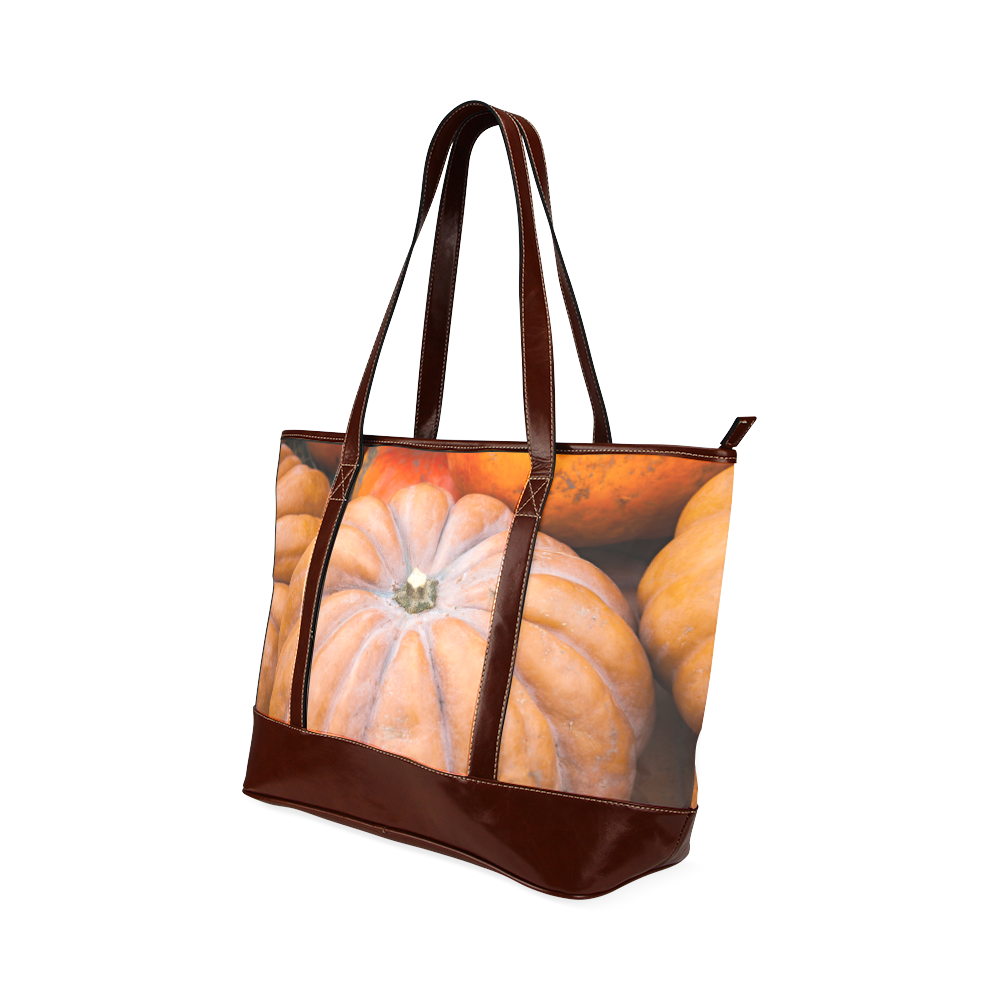 Pumpkin Halloween Thanksgiving Crop Holiday Cool Tote Handbag (Model ...