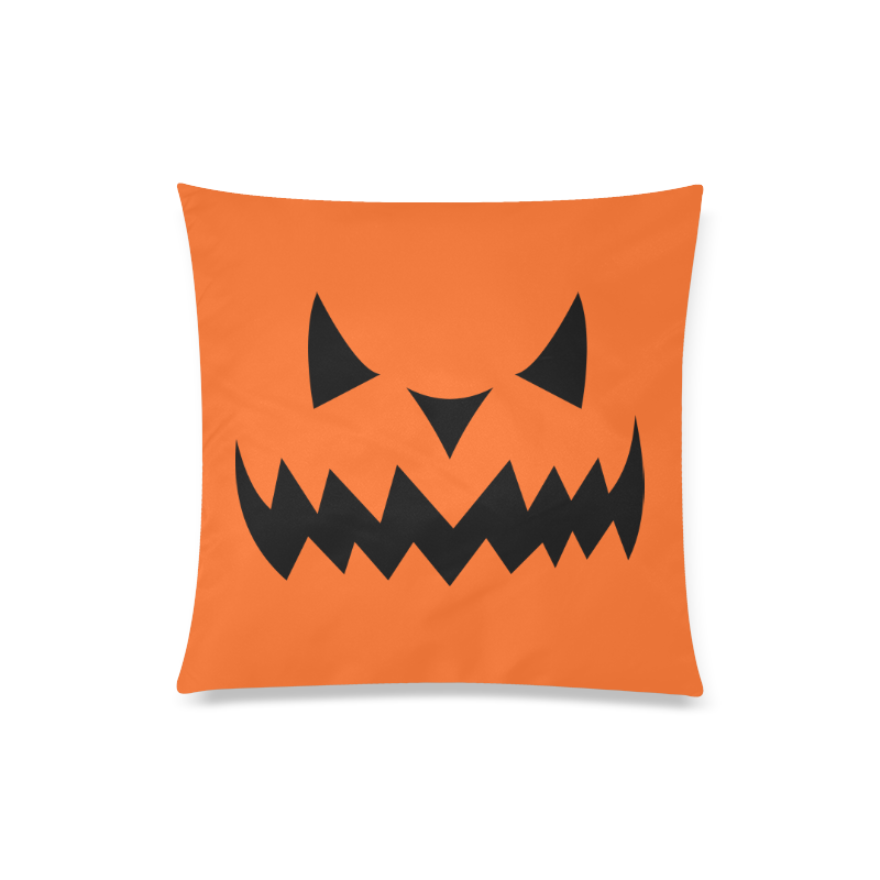 Mad Pumpkin Face Custom Zippered Pillow Case 20"x20"(Twin Sides) | ID ...
