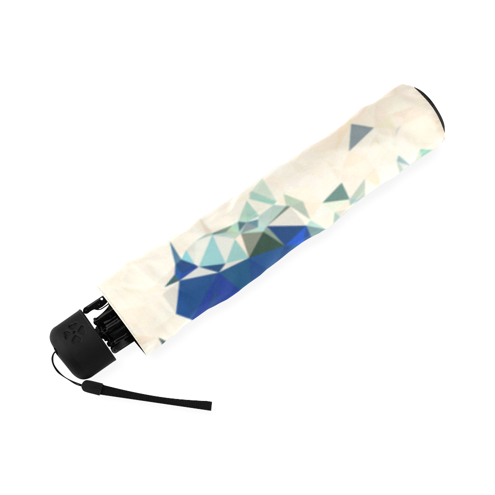 Great Wave Off Kanagawa Hokusai Triangles Foldable Umbrella (Model U01 ...
