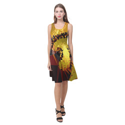 Gold Triangles Geometric Modern Art Atalanta Casual Sundress(Model D04 ...