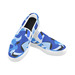 A201 Abstract Shades of Blue and Black Women's Slip-on Canvas Shoes ...