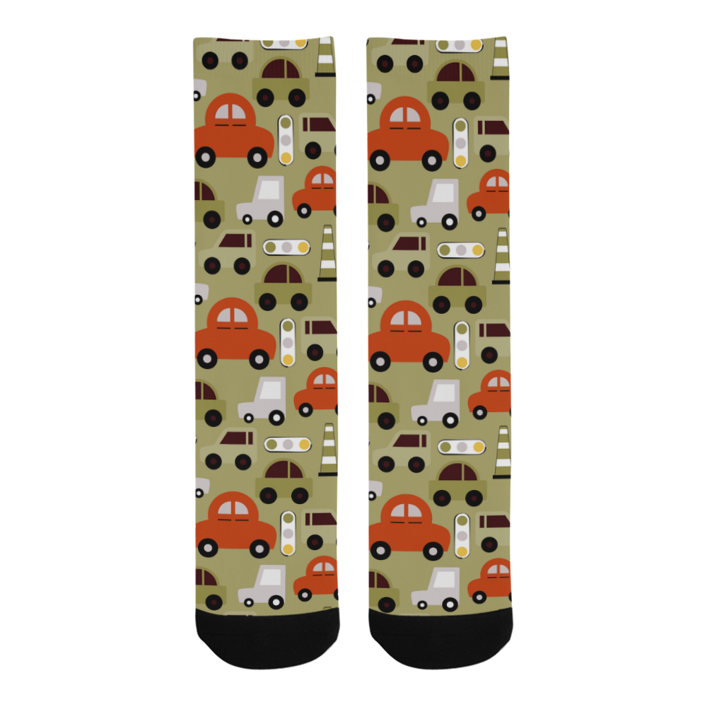 toy cars pattern Trouser Socks | ID: D1998891