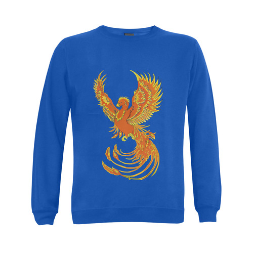Phoenix Rising Blue Gildan Crewneck Sweatshirt(NEW) (Model H01) | ID ...