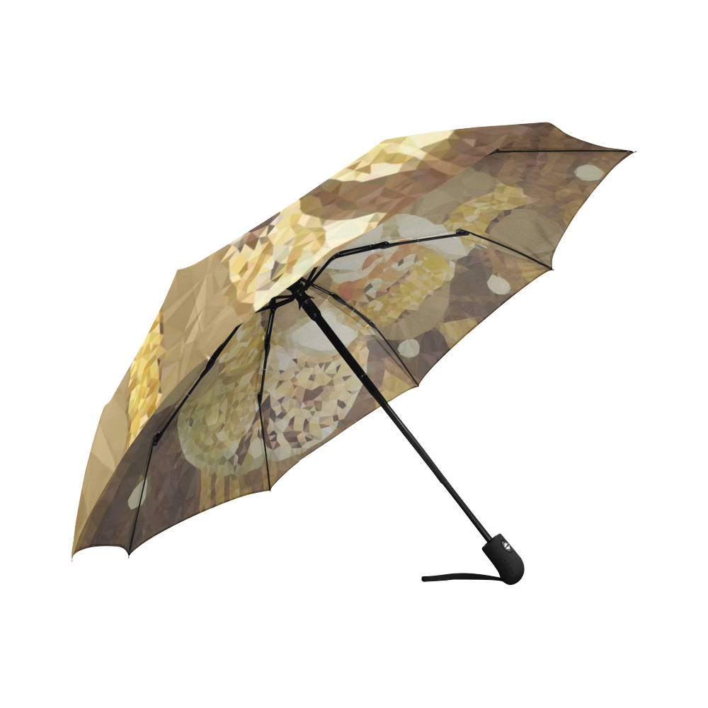 Vintage Christmas Low Poly Santa Claus Auto-Foldable Umbrella (Model ...