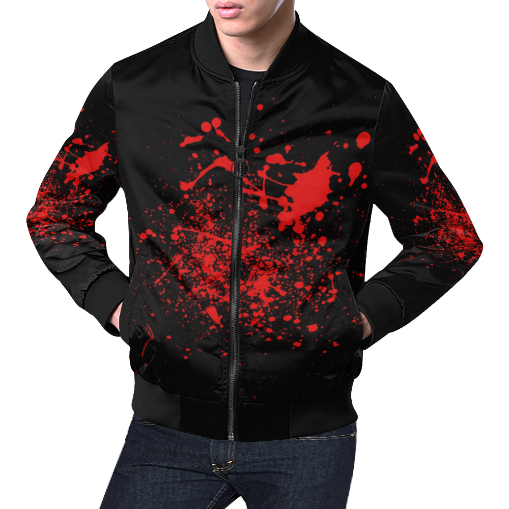 Bloody by Popart Lover All Over Print Bomber Jacket for Men (Model H19 ...