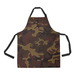 Camo Dark Brown All Over Print Apron | ID: D2291908
