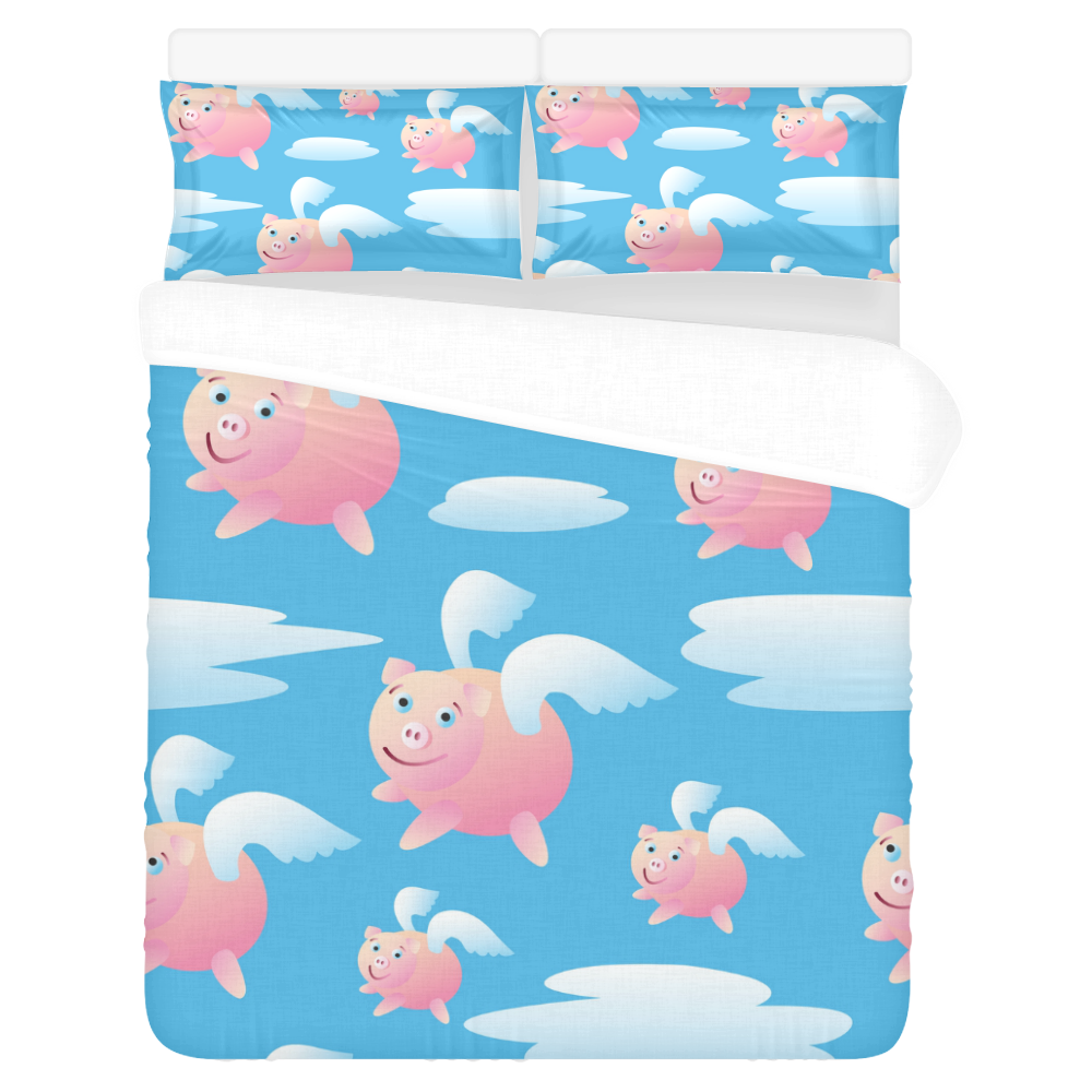 Flying Piggys 3-Piece Bedding Set | ID: D2299912